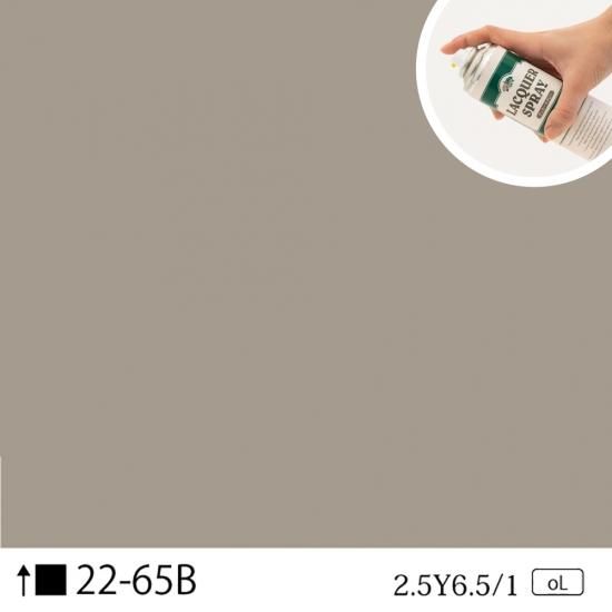ラッカースプレー作成22-65B 2.5Y6.5/1 - 日塗工番号・マンセル値からラッカースプレーが作れる通販サイト