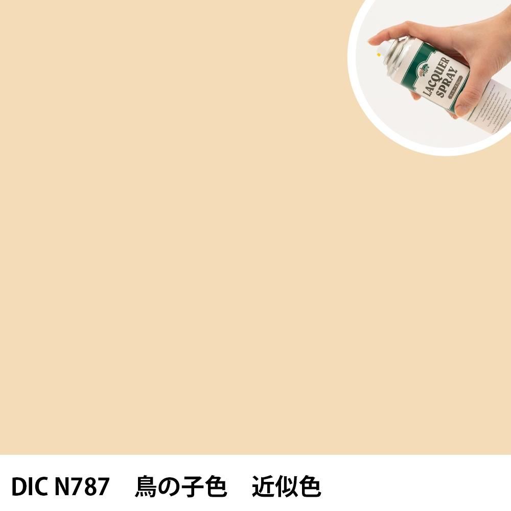 ラッカースプレー作成 DIC 日本の伝統色 N787 鳥の子色 近似色 - 日塗工番号・マンセル値からラッカースプレーが作れる通販サイト