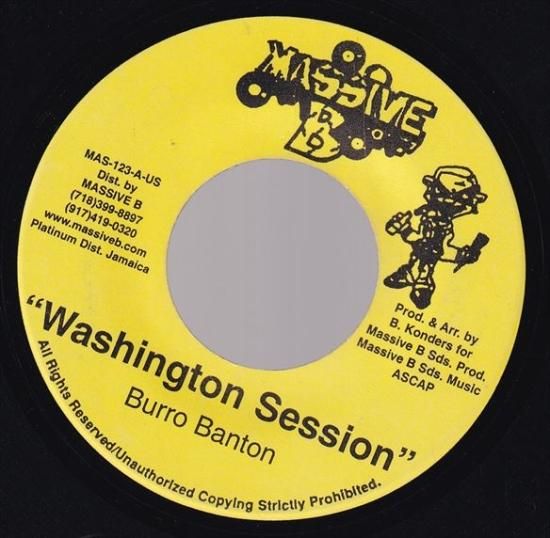 [Mad Mad Riddim] Burro Banton - Washington Session - Backyard Record