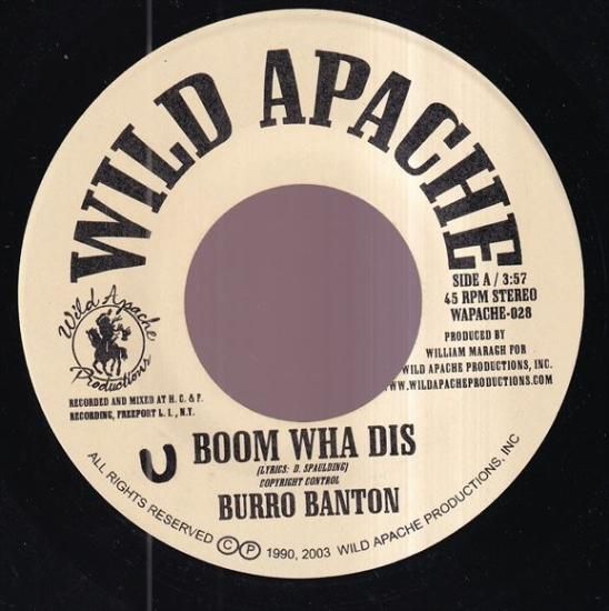 [Mad Mad Riddim] Burro Banton - Boom Wha Dis - Backyard Record